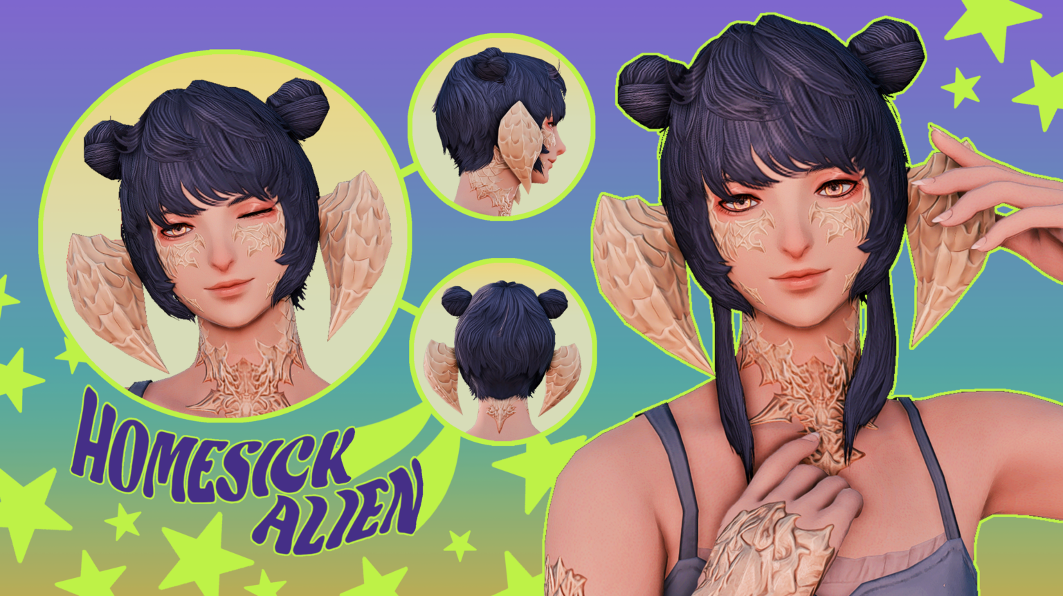 Homesick Alien (Hair for F!Au Ra) - The Glamour Dresser : Final Fantasy ...