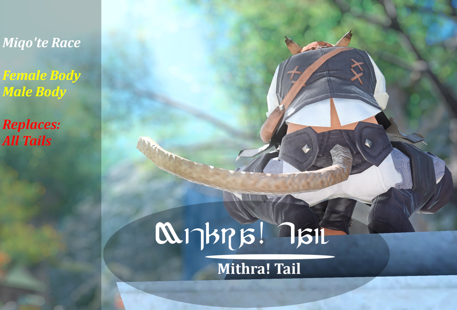 Mithra! Tail - The Glamour Dresser : Final Fantasy XIV Mods and More