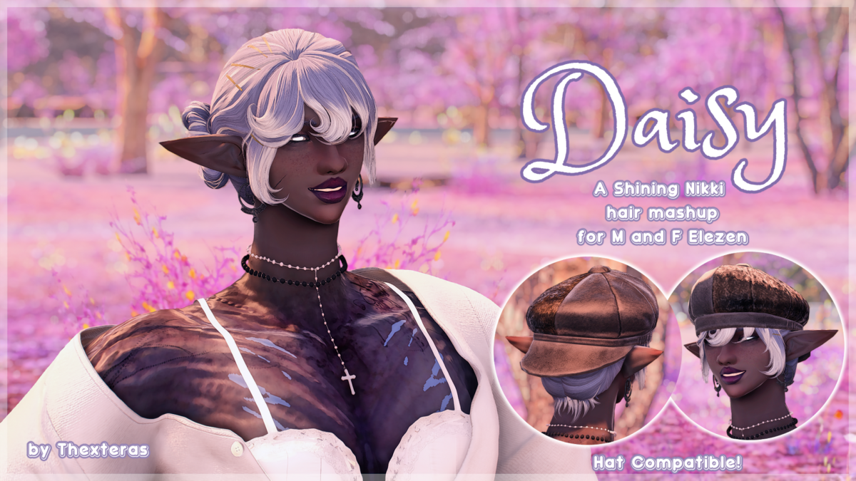 Daisy [Unisex Elezen] - The Glamour Dresser : Final Fantasy XIV Mods ...