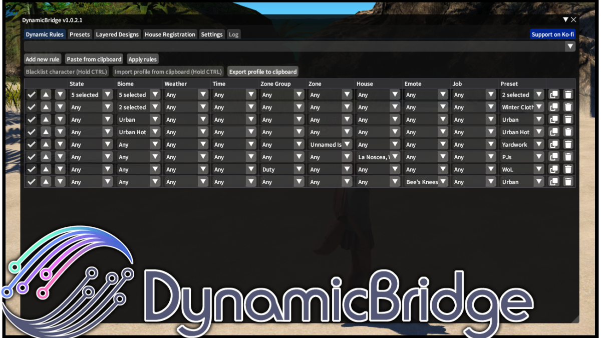 DynamicBridge - The Glamour Dresser : Final Fantasy XIV Mods and More