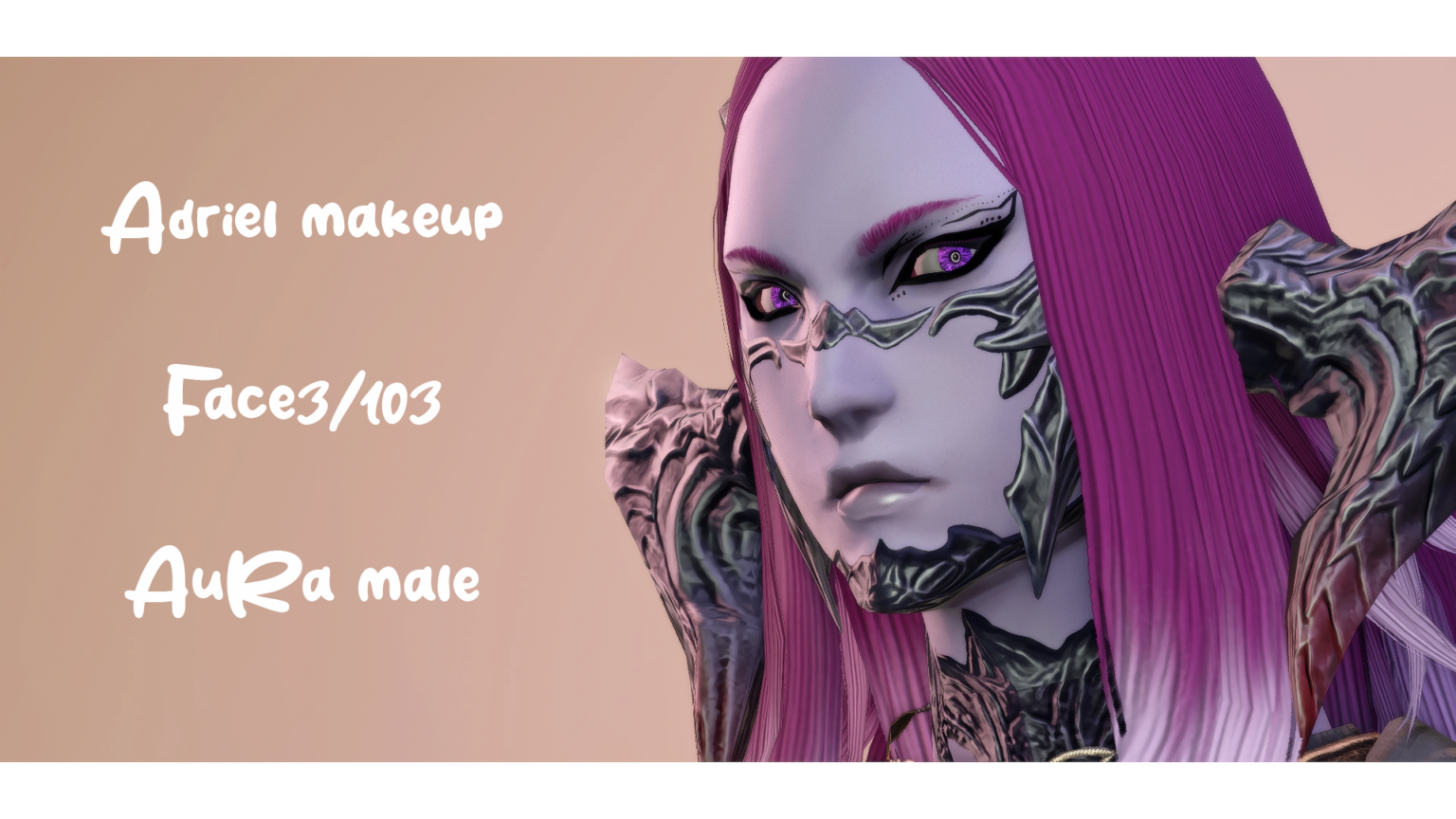 [X_D] Adriel makeup (AuRa male, face 103/3) - The Glamour Dresser