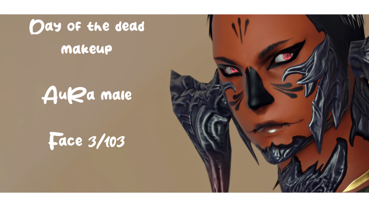[X_D]day of the dead makeup (face 3/103, male AuRa) - The Glamour ...