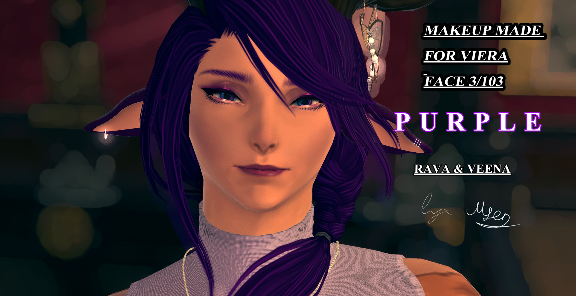 Purple - Makeup for Male Viera - Face 3/103 - The Glamour Dresser ...