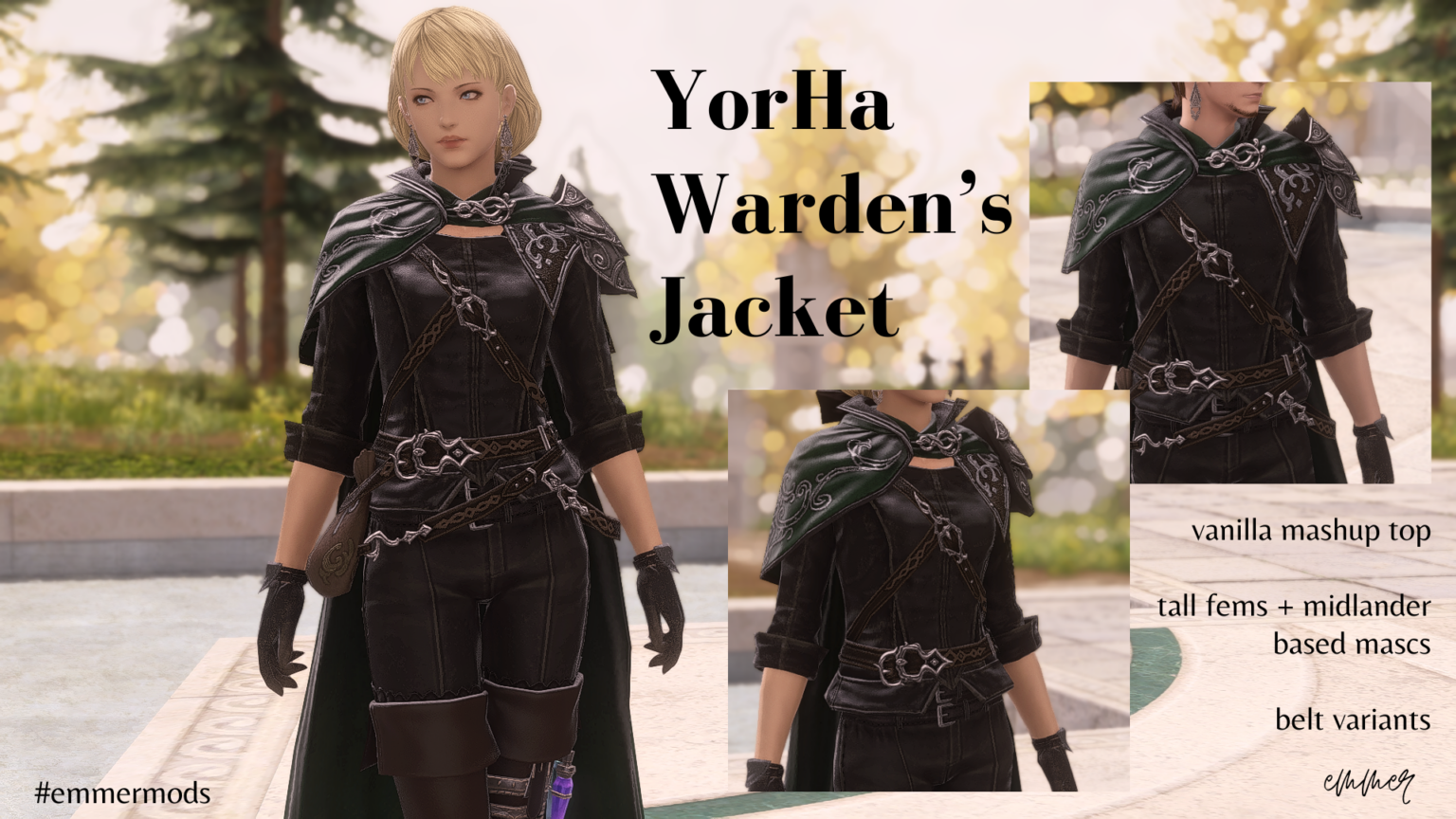 YorHa Warden's Jacket - The Glamour Dresser : Final Fantasy XIV Mods ...