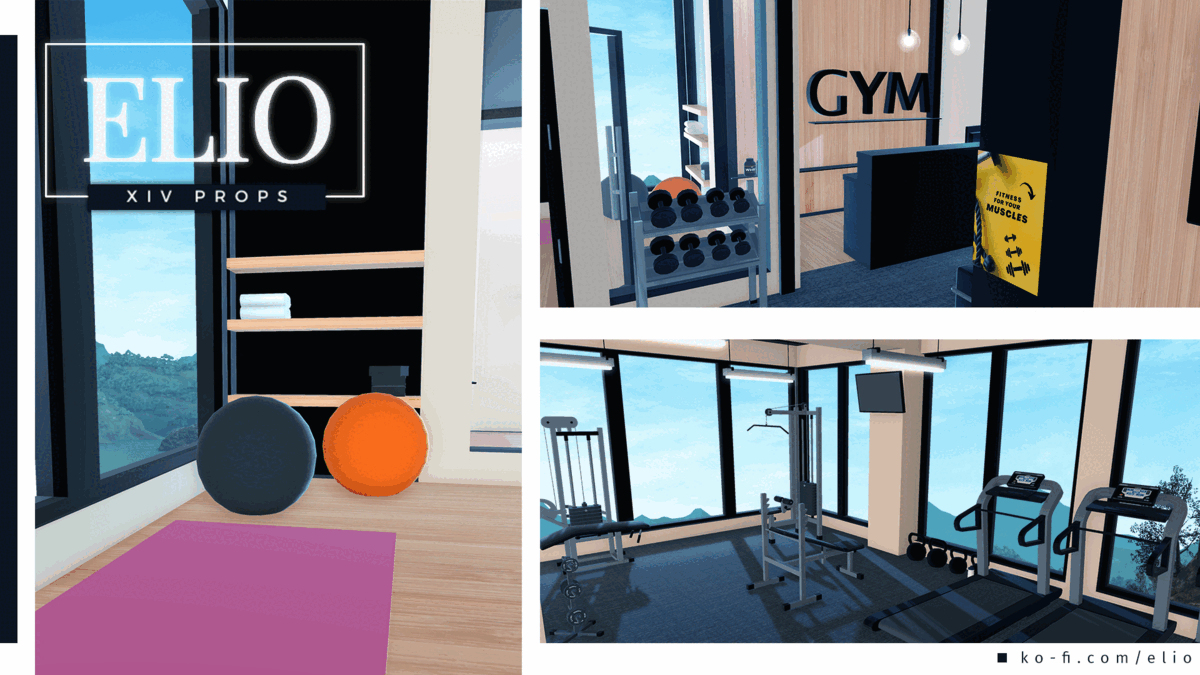 Skyline Gym Set - Minion Room Props - The Glamour Dresser
