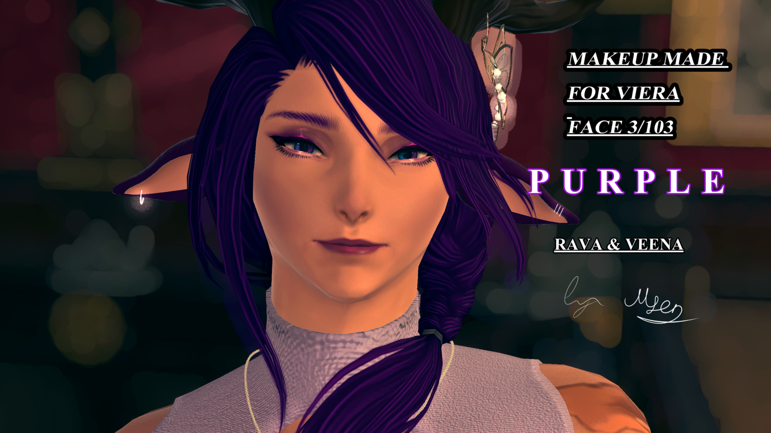 Purple - Makeup for Male Viera - Face 3/103 - The Glamour Dresser ...