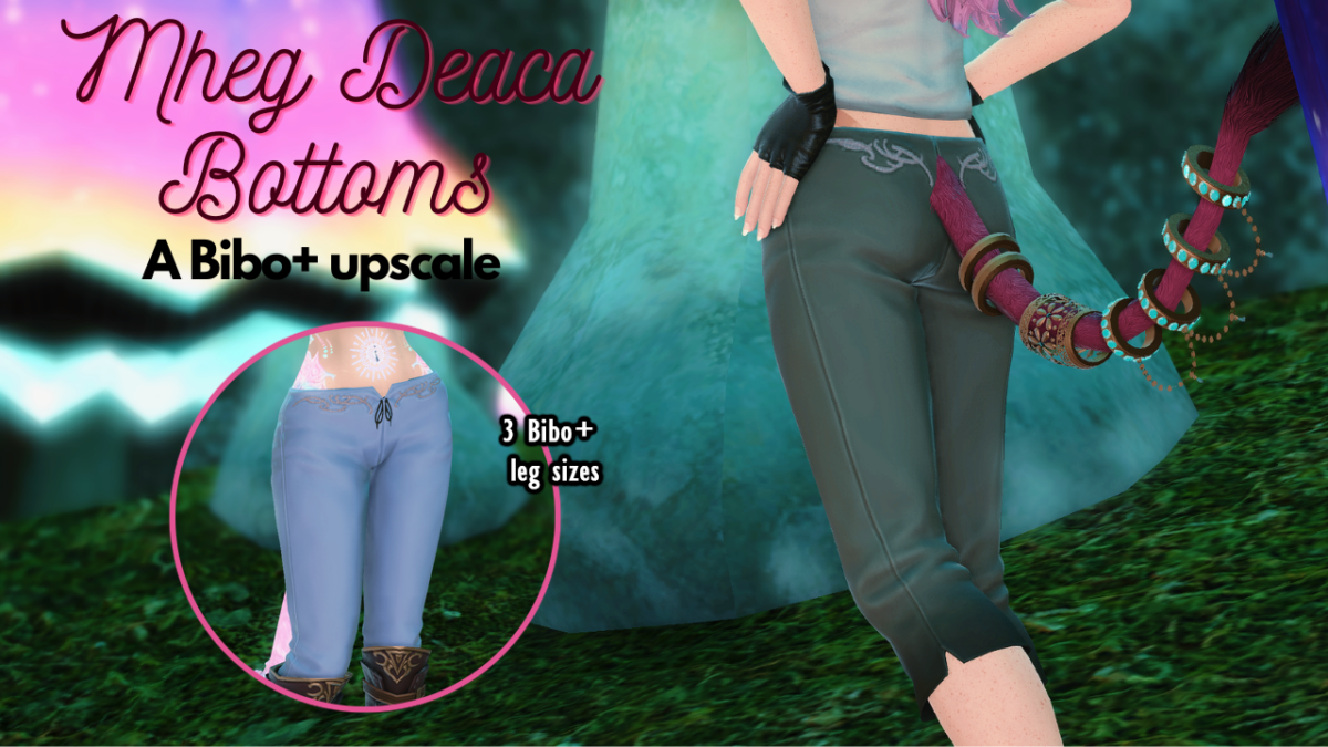 [FP] Mheg Deaca Bottoms - Bibo+ - The Glamour Dresser : Final Fantasy XIV Mods and More