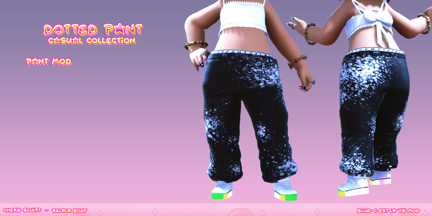 Dotted pant - The Glamour Dresser : Final Fantasy XIV Mods and More