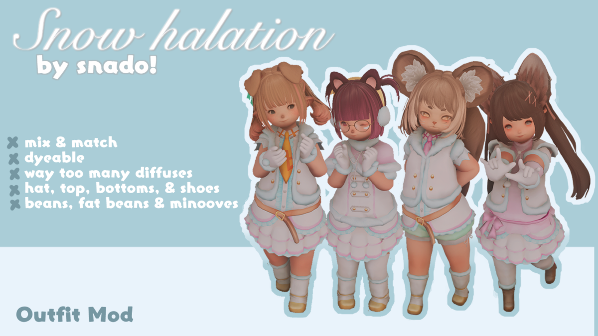 Snow Halation - The Glamour Dresser : Final Fantasy XIV Mods and More