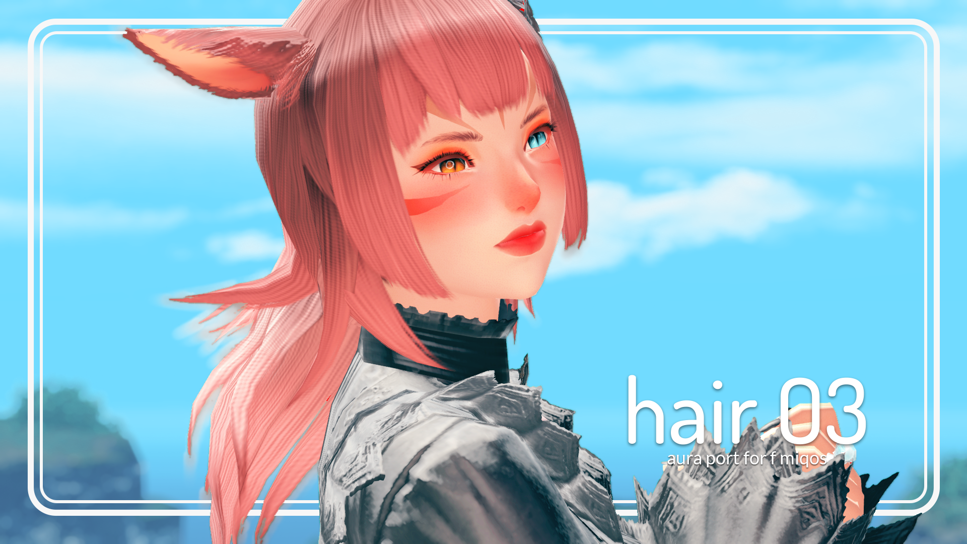 Hair 03 for F Miqo - The Glamour Dresser : Final Fantasy XIV Mods and More