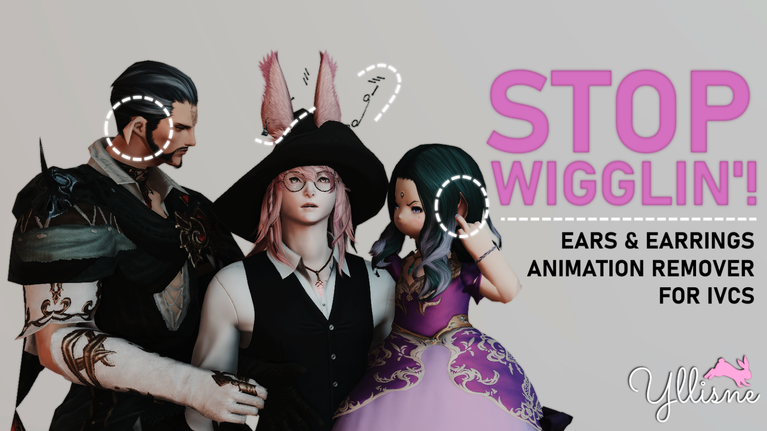 Stop Wigglin'! - ear & earrings animation remover (IVCS skeleton edit ...