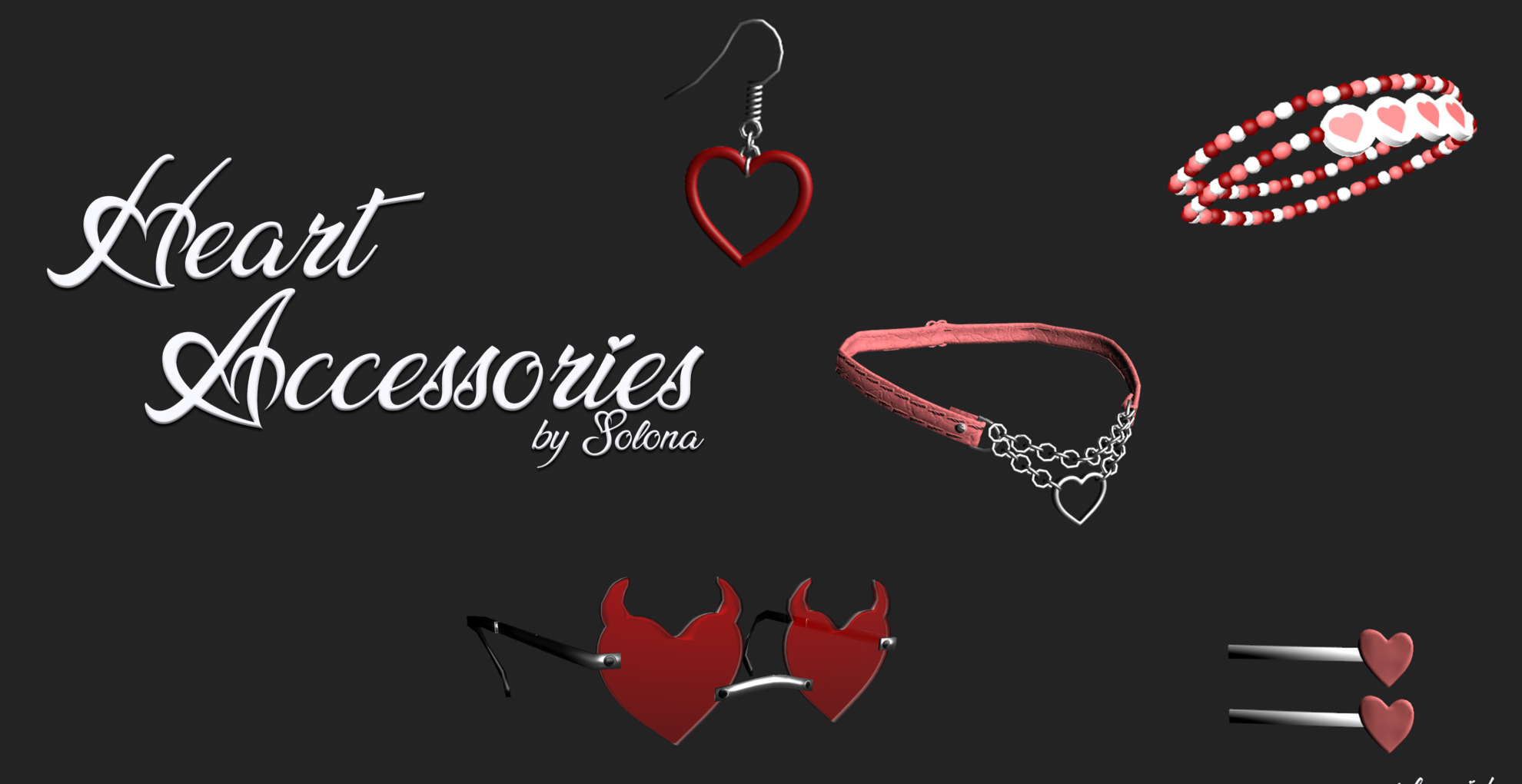 Heart Accessories - The Glamour Dresser : Final Fantasy XIV Mods and More