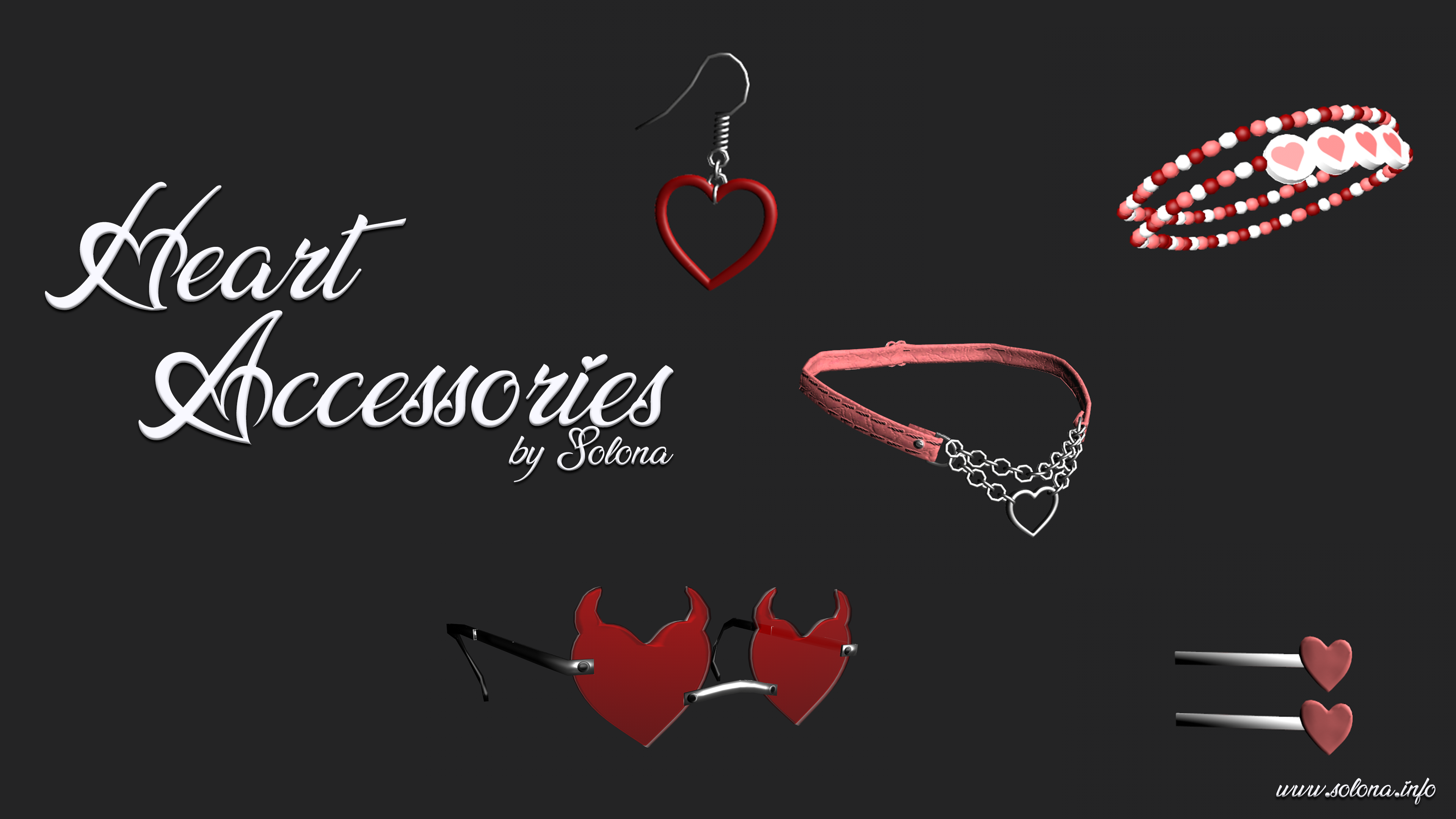 Heart Accessories - The Glamour Dresser