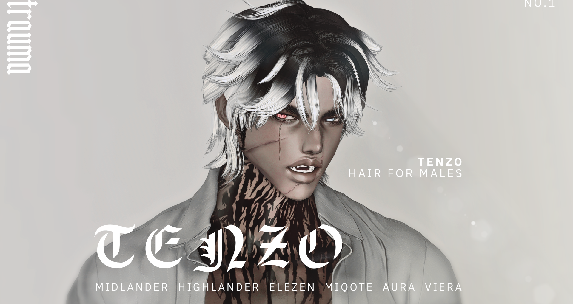 Tenzo Hair for Males - The Glamour Dresser : Final Fantasy XIV Mods and ...
