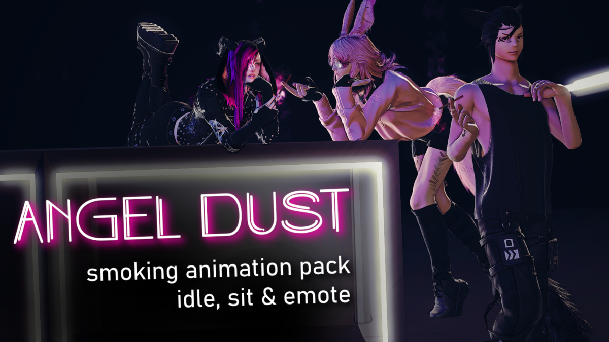 Angel Dust - smoking animation pack - idle, sit & emote - The Glamour ...