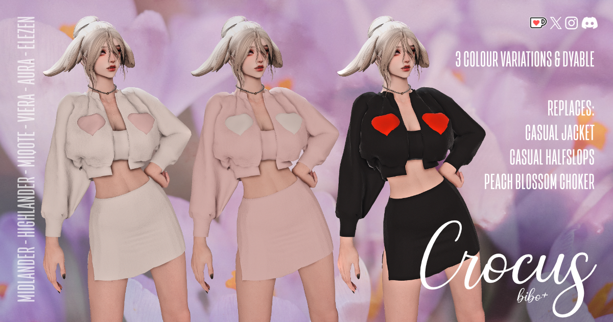 Crocus Set [bibo ] The Glamour Dresser Final Fantasy Xiv Mods And More