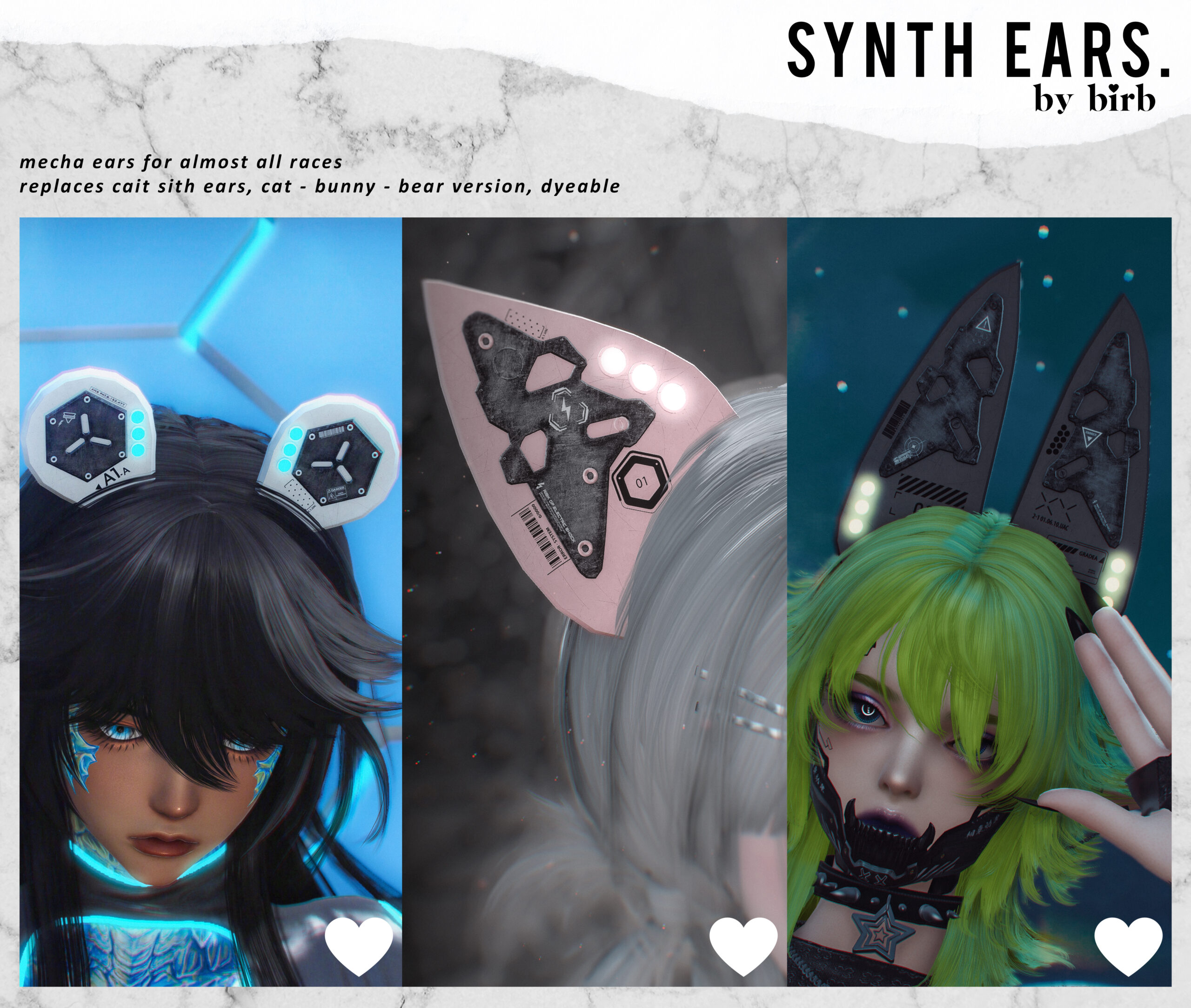 [Birb] Synth Ears - The Glamour Dresser : Final Fantasy XIV Mods and More