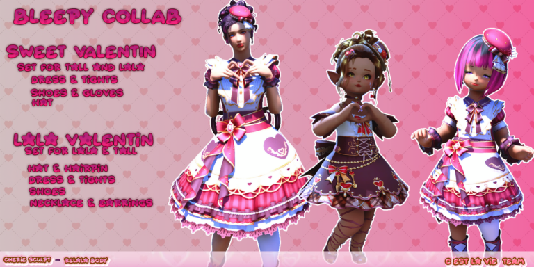 Valentine sets -Bleepy collab - The Glamour Dresser