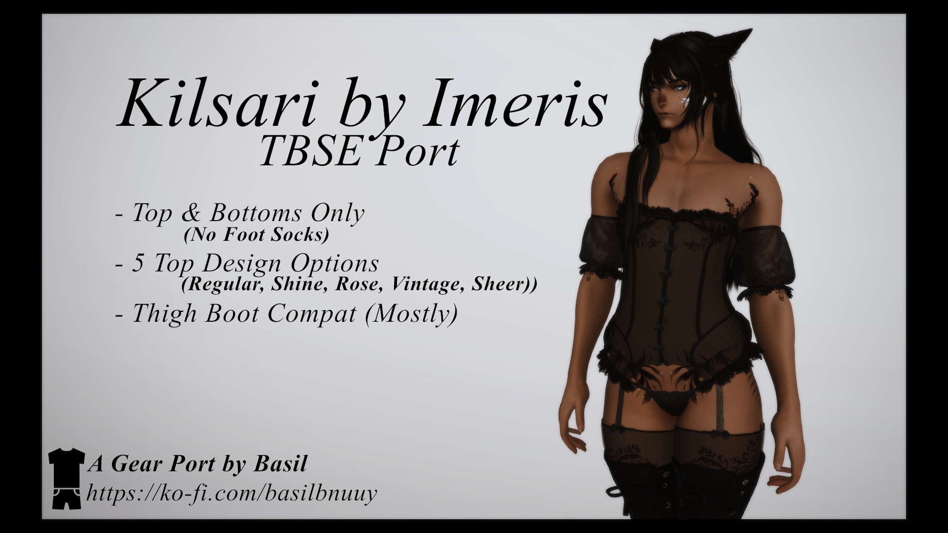 Kilsari by Imeris - TBSE Port - The Glamour Dresser : Final Fantasy XIV Mods and More