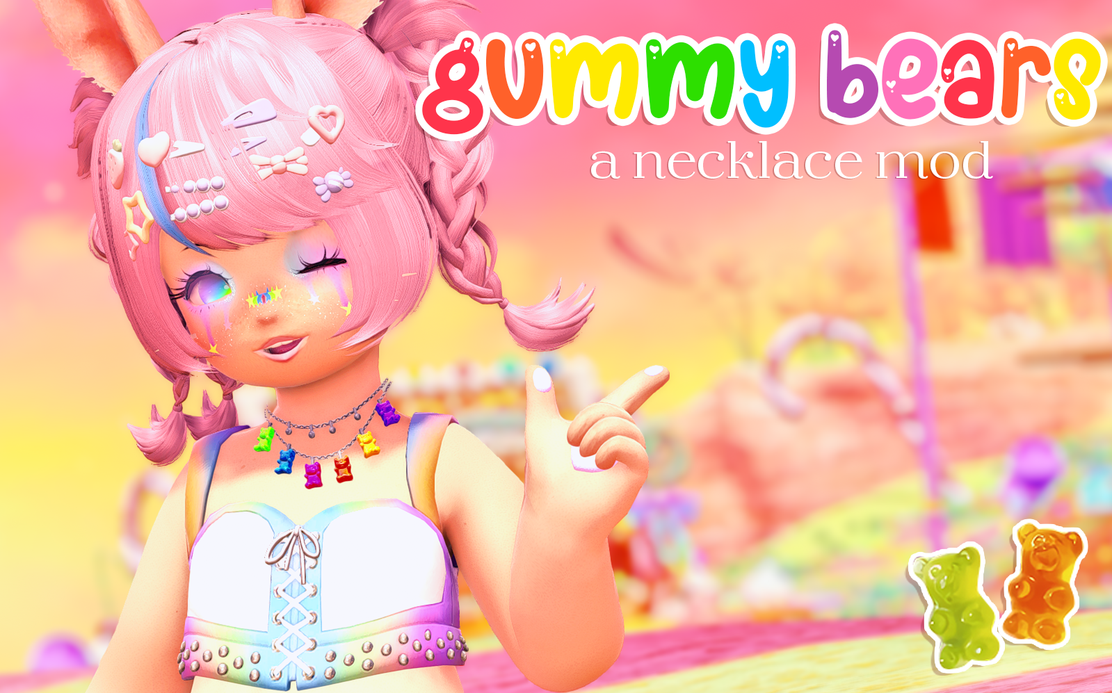 gummy bears ♡ a necklace mod - The Glamour Dresser : Final Fantasy XIV ...