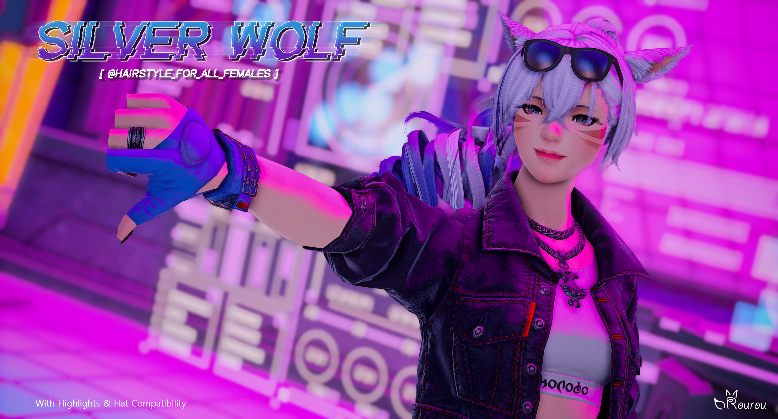 Silver Wolf Hairstyle (DT Ready) - The Glamour Dresser