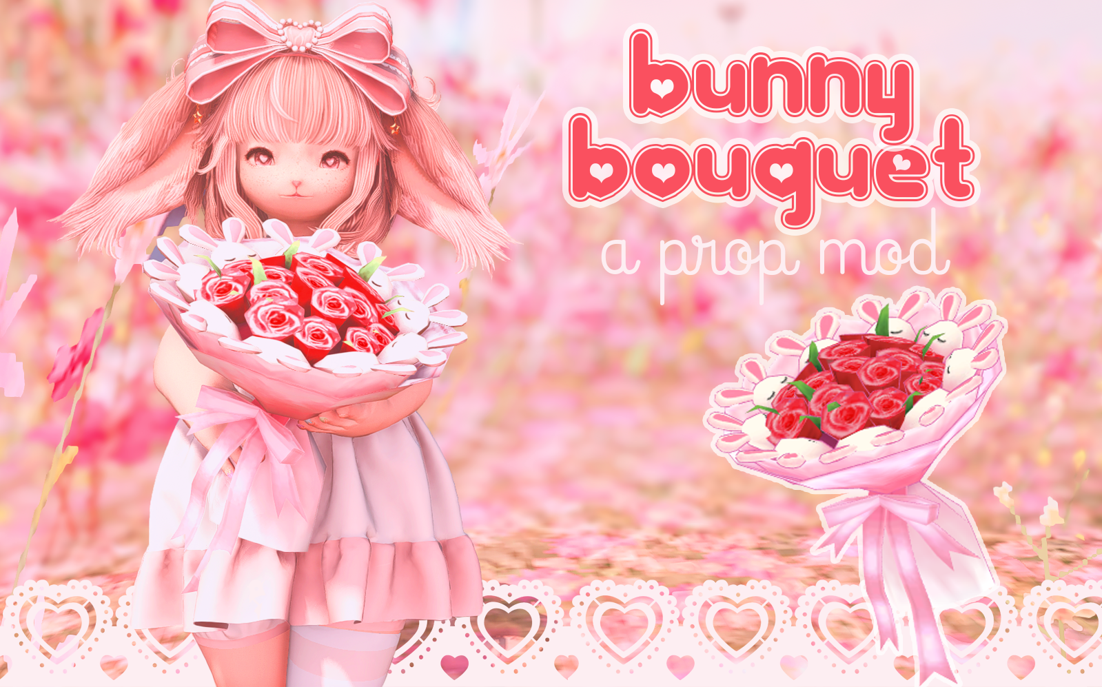 bunny bouquet ♡ a prop mod - The Glamour Dresser
