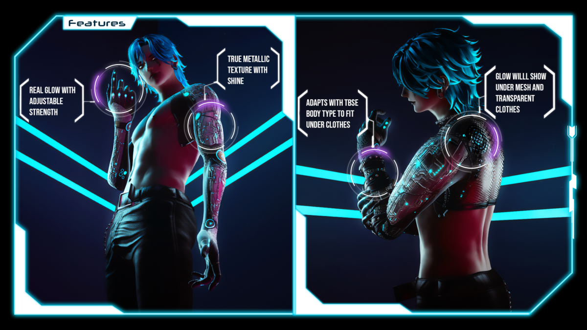 Cybernetic Arm Prosthetic - TBSE Skin Mod - The Glamour Dresser : Final ...