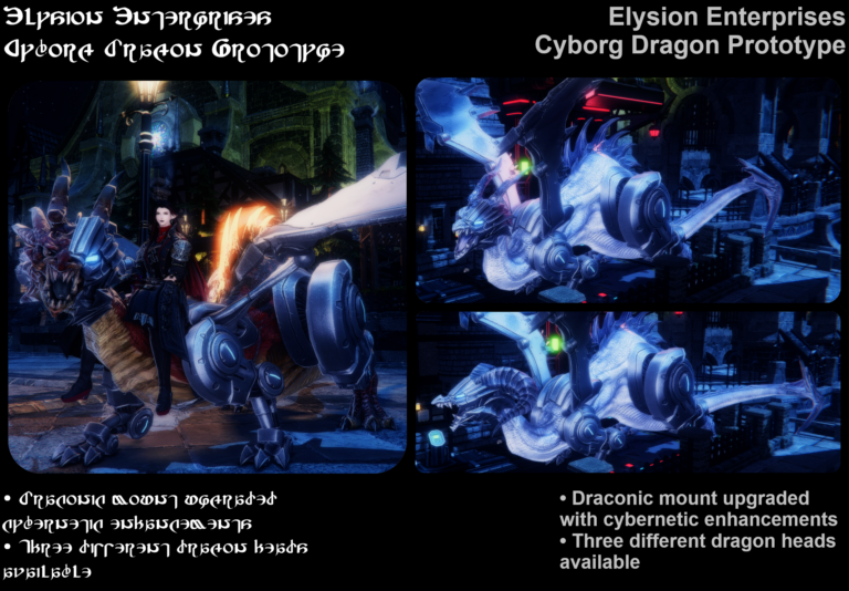 Cyborg Dragon Prototype - The Glamour Dresser : Final Fantasy XIV Mods and More