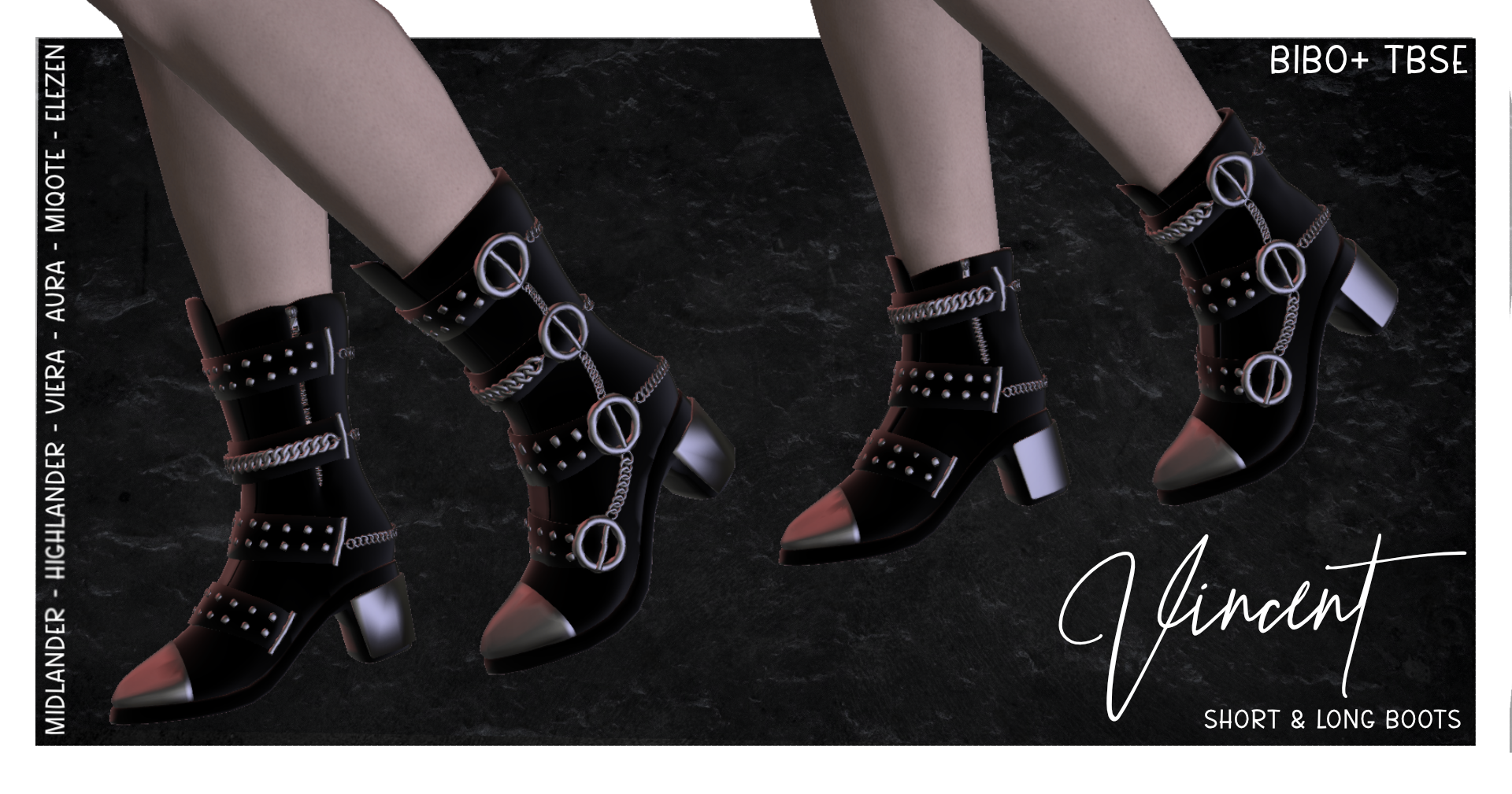 VINCENT Boots [TBSE][BIBO+] 2 Variations - The Glamour Dresser : Final ...