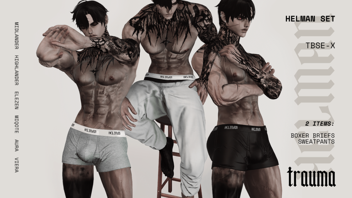 Helman Set [TBSE-X] [ Patreon Only - Tier 1] - The Glamour Dresser : Final Fantasy XIV Mods and More