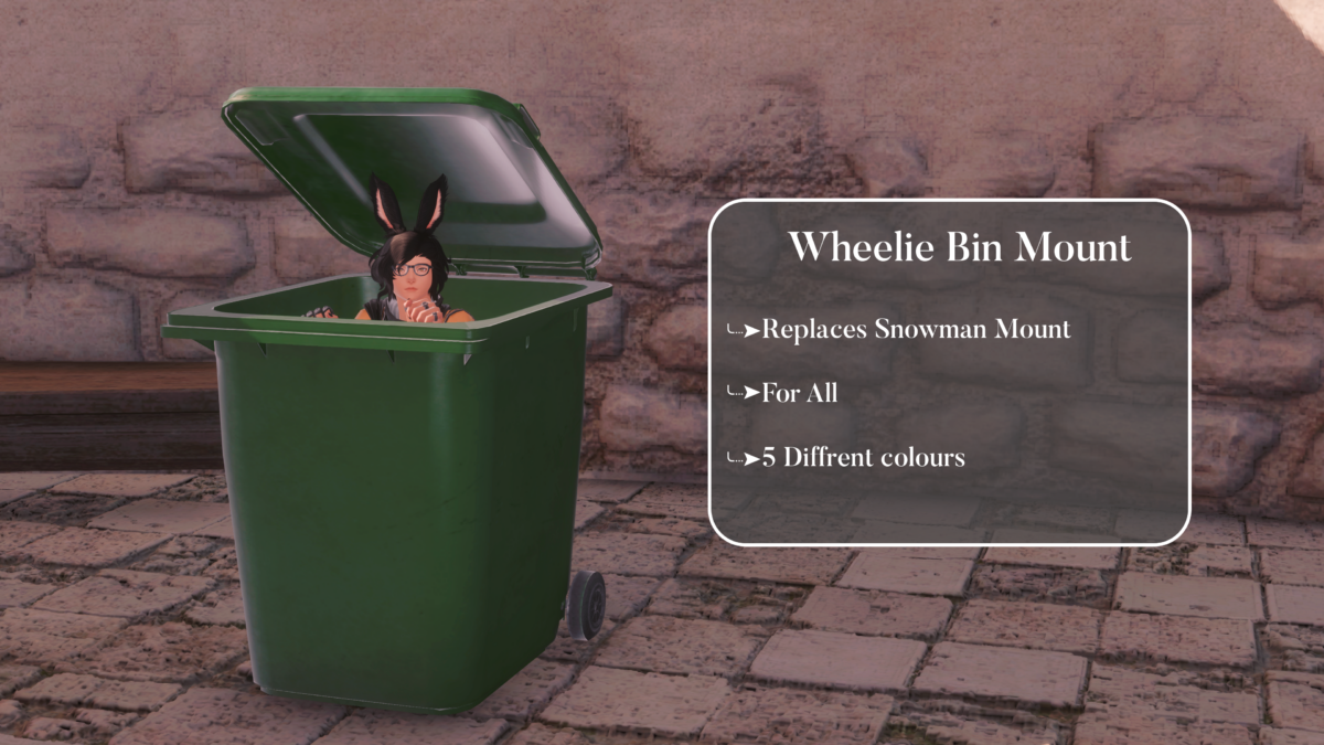 Wheelie Bin Mount V3 - The Glamour Dresser