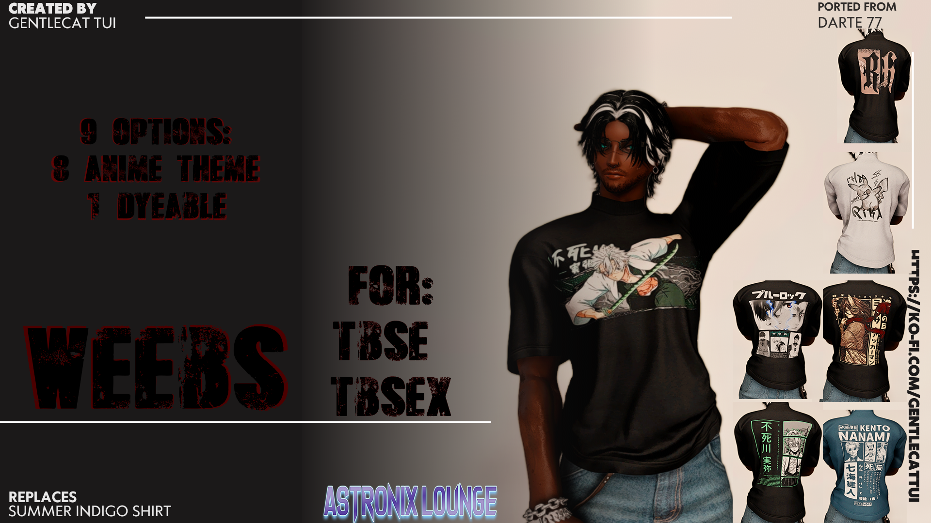Weebs for TBSE & TBSE-X - The Glamour Dresser : Final Fantasy XIV Mods ...