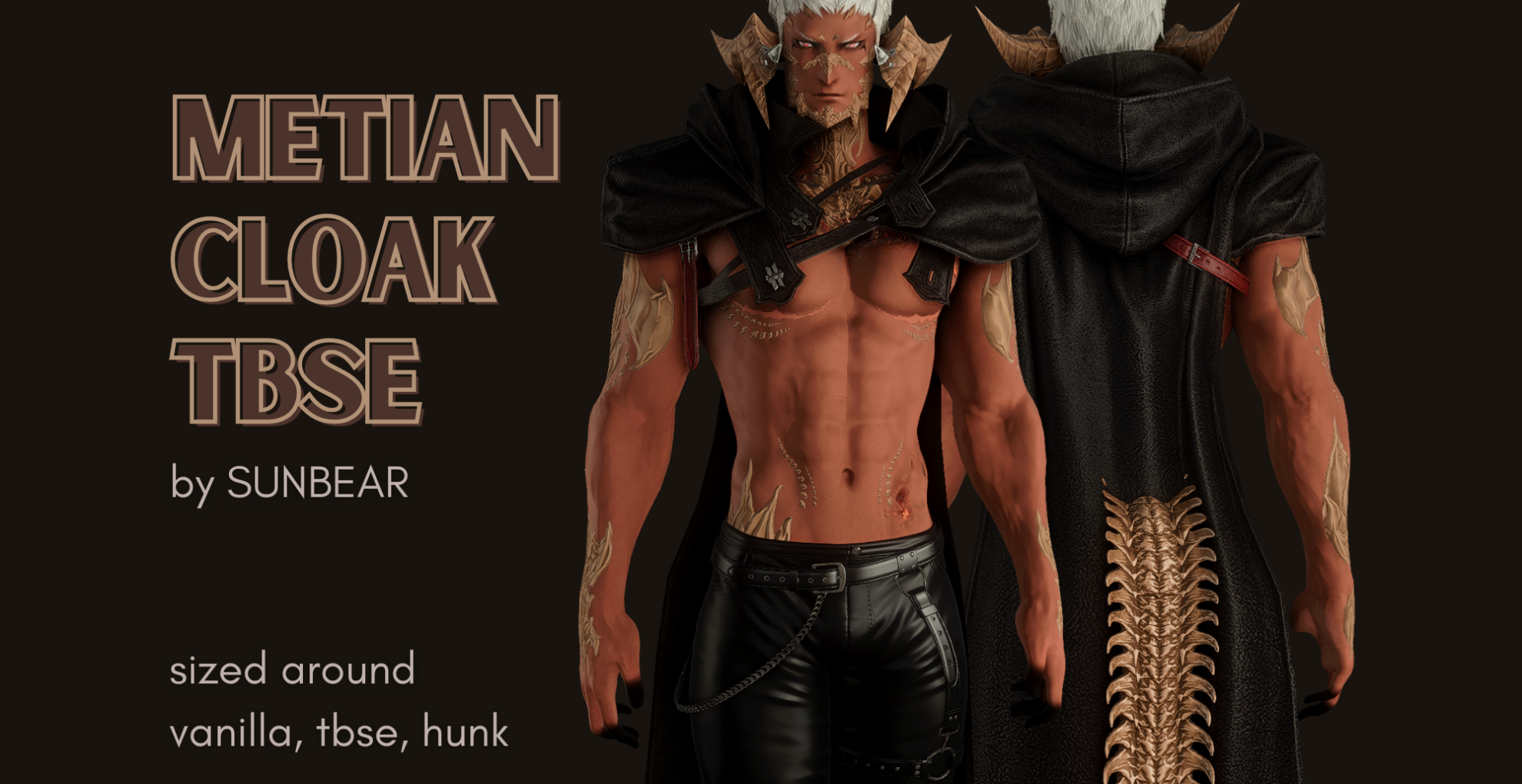 [DT] Metian Cloak for TBSE - The Glamour Dresser : Final Fantasy XIV Mods and More