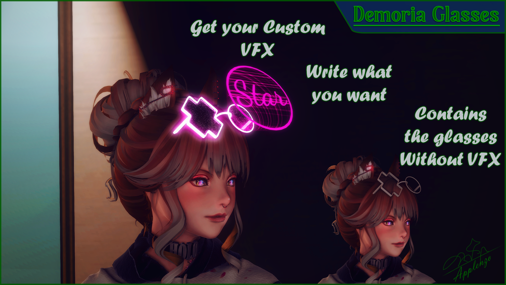 [Holo] Demoria Glasses - The Glamour Dresser : Final Fantasy XIV Mods ...