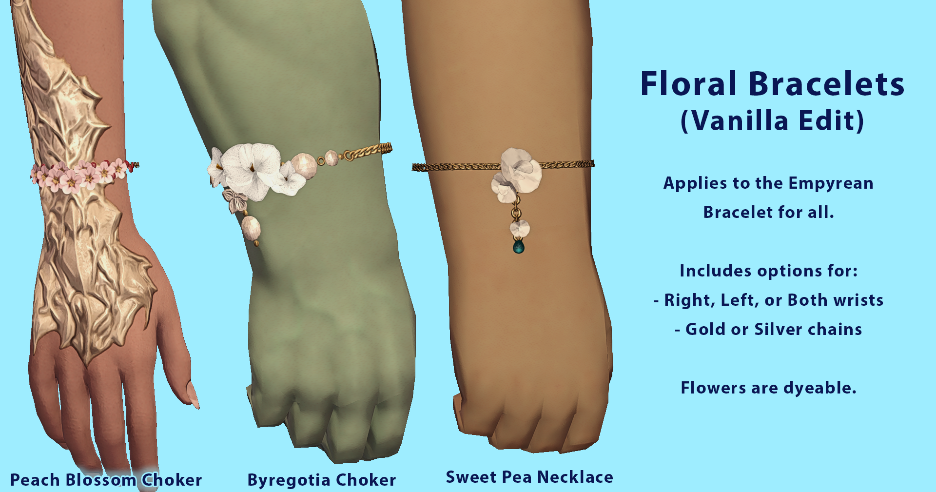 Floral Bracelets (Vanilla Edit) - The Glamour Dresser