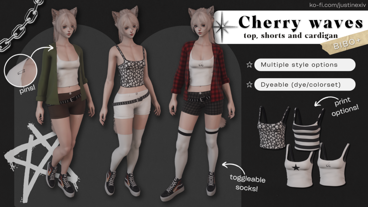 Cherry waves - The Glamour Dresser : Final Fantasy XIV Mods and More