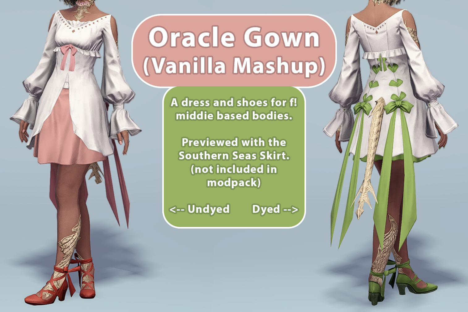 Oracle Gown (Vanilla Mashup) - The Glamour Dresser : Final Fantasy XIV ...