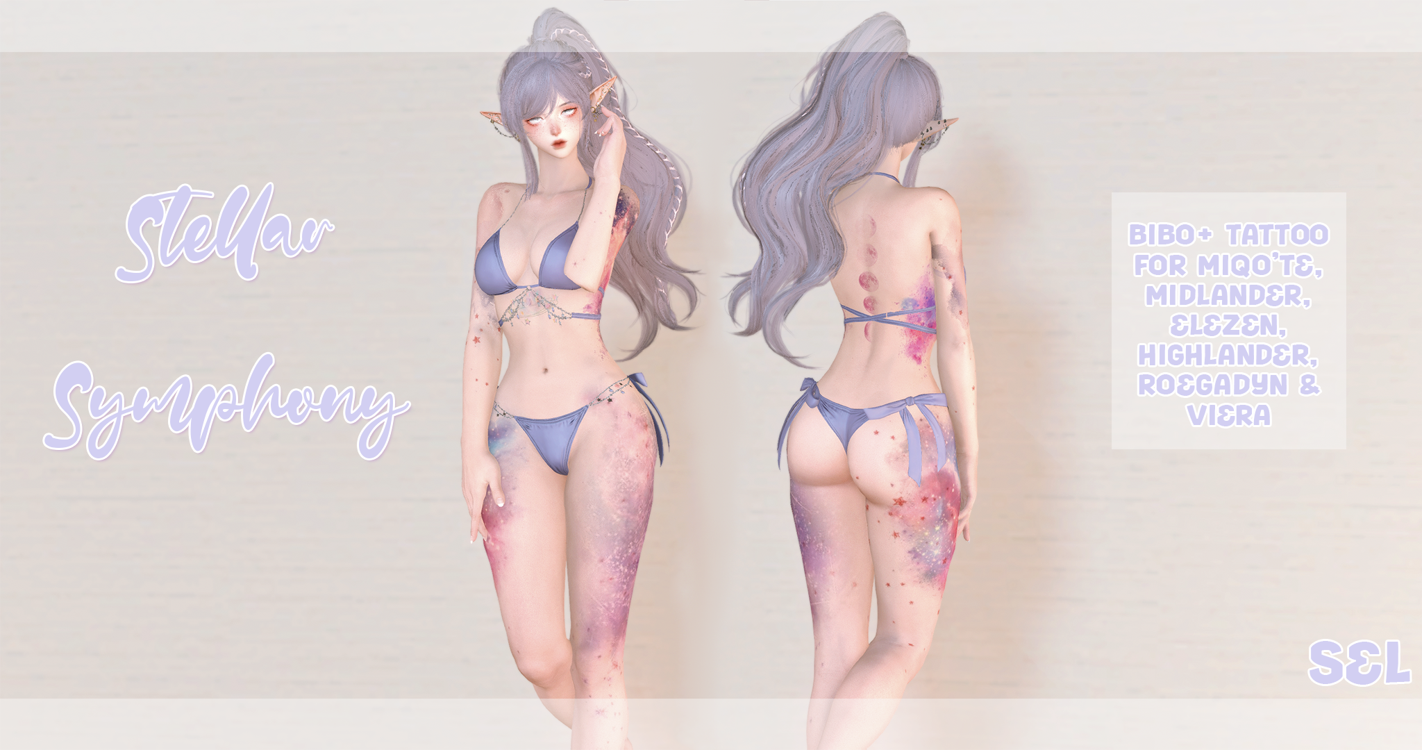 Stellar Symphony - Bibo+ Tattoo - The Glamour Dresser : Final Fantasy XIV Mods and More