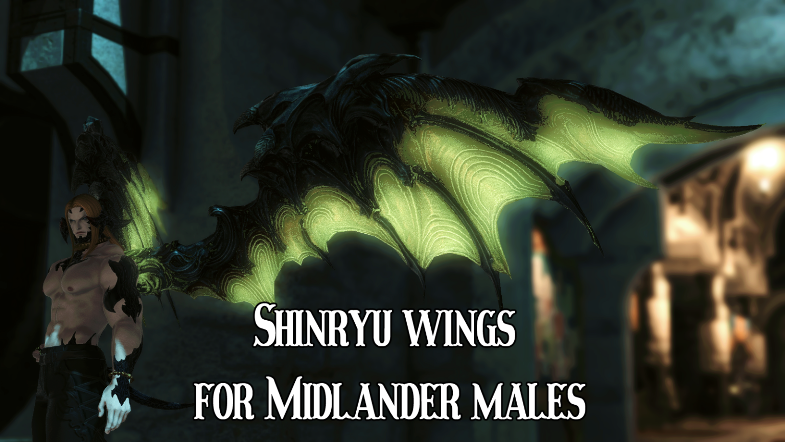 Shinryu wings for MOST males - The Glamour Dresser : Final Fantasy XIV ...