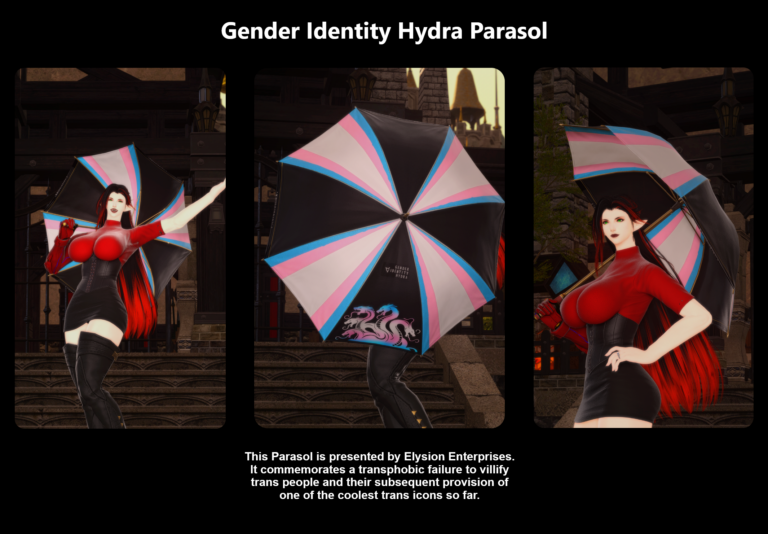 Gender Identity Hydra Parasol - The Glamour Dresser