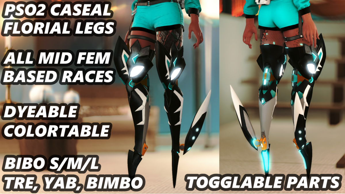 PSO2 Caseal Florial Legs - The Glamour Dresser : Final Fantasy XIV Mods ...