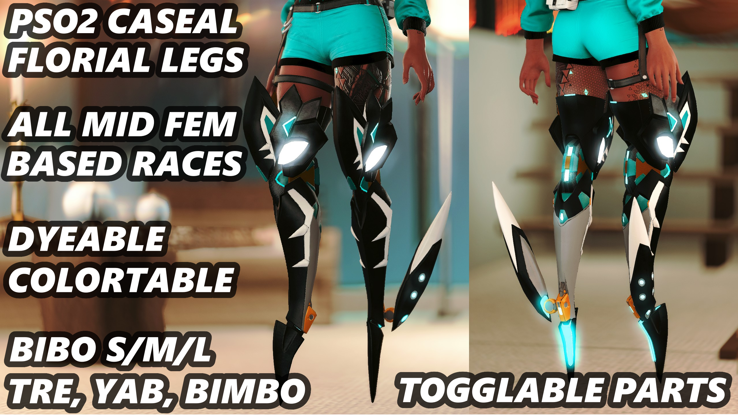 PSO2 Caseal Florial Legs - The Glamour Dresser : Final Fantasy XIV Mods ...