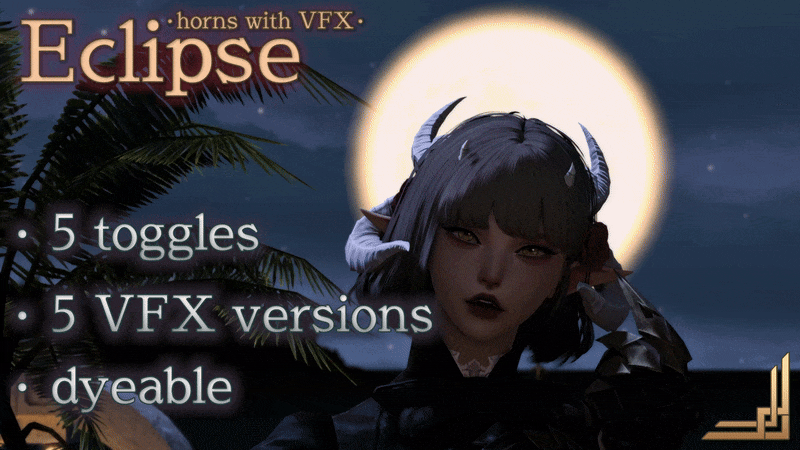 Eclipse | Horns with VFX - The Glamour Dresser : Final Fantasy XIV Mods ...