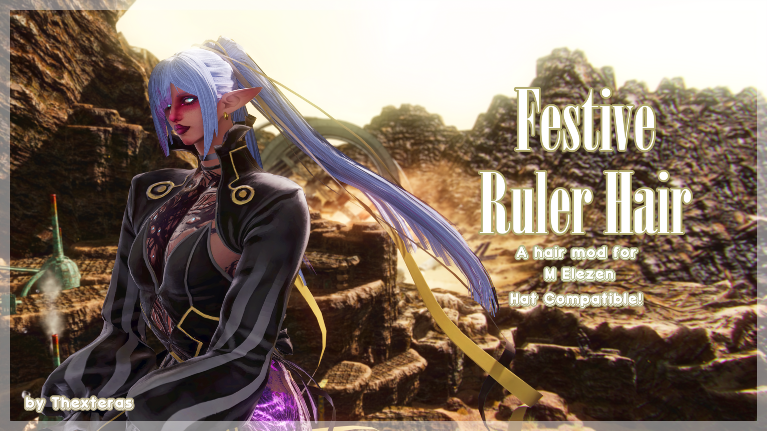 Festive Ruler Hair [M Elezen] - The Glamour Dresser : Final Fantasy XIV ...
