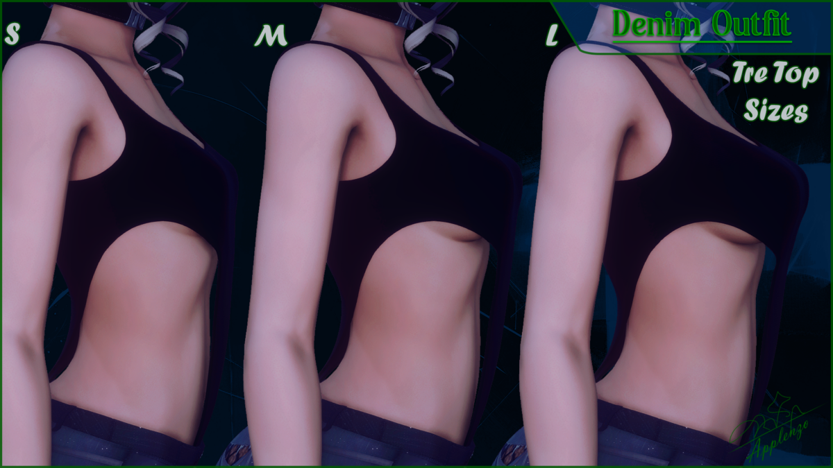 [Holo] DT - Denim Outfit - Bibo+ Tre/Yab/Bimbo - The Glamour Dresser : Final Fantasy XIV Mods ...