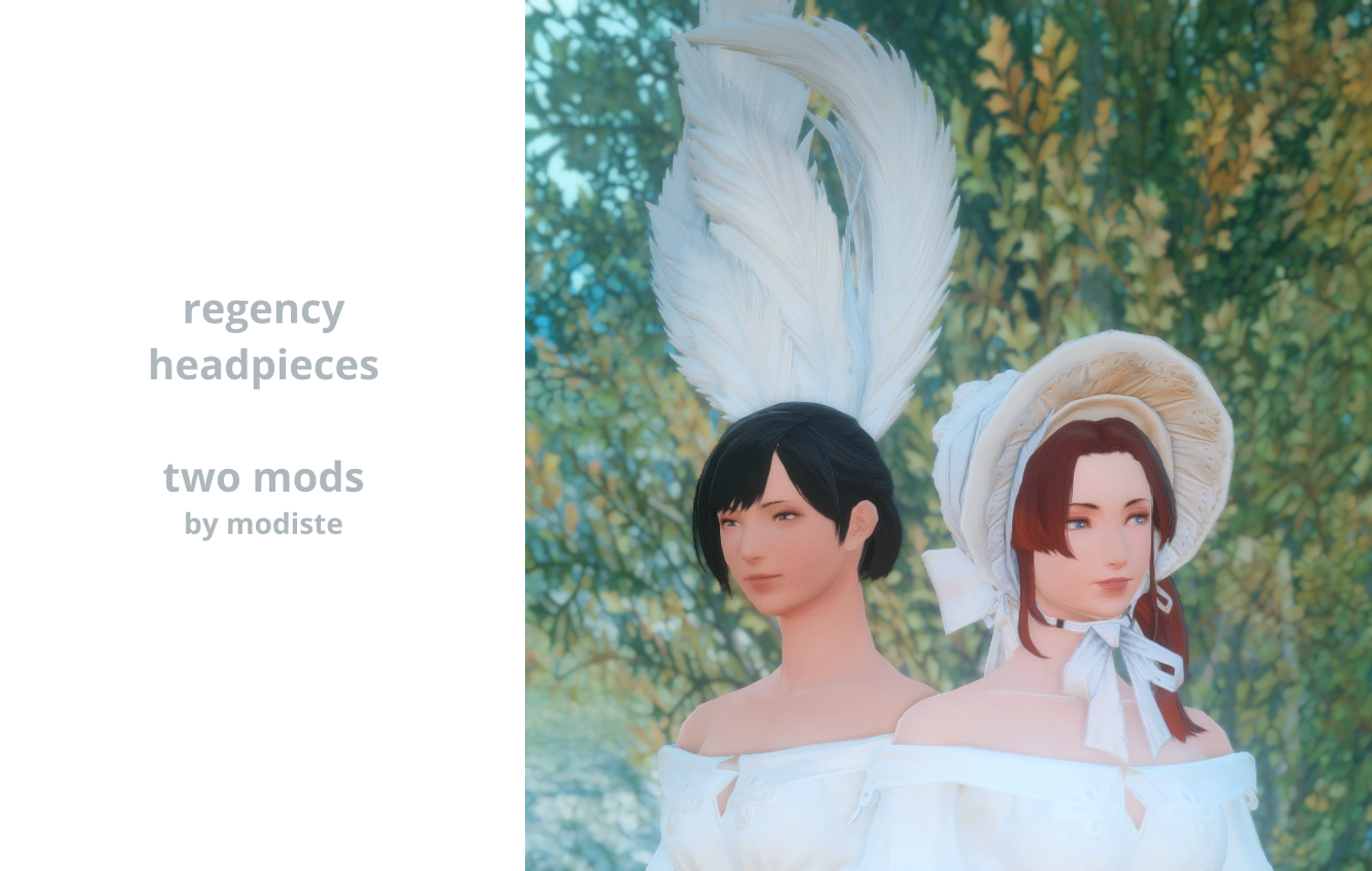 regency headpieces (pair pack) - The Glamour Dresser : Final Fantasy XIV Mods and More