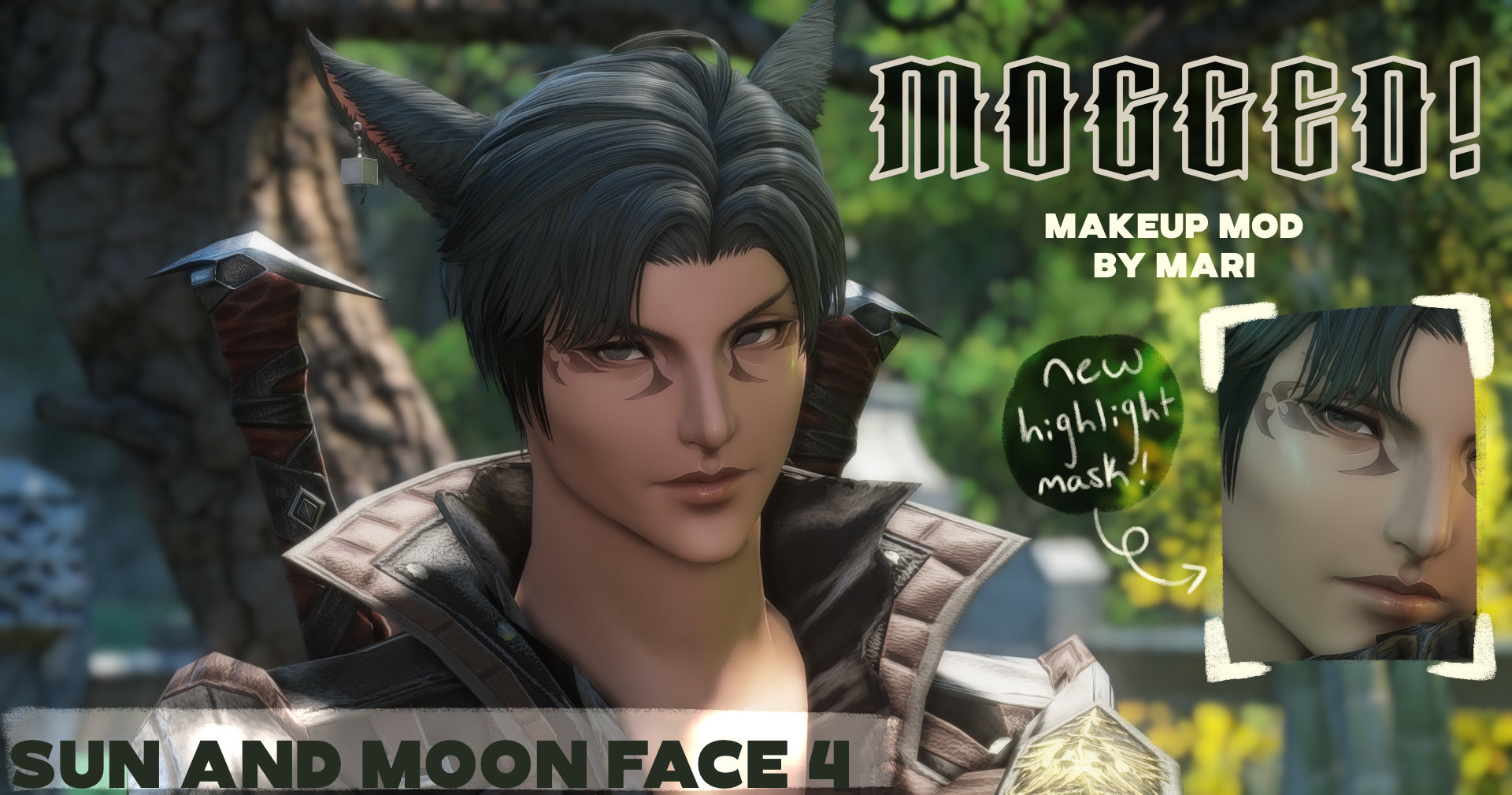 MOGGED! male miqo’te face 4/104 [UPDATED] - The Glamour Dresser : Final ...