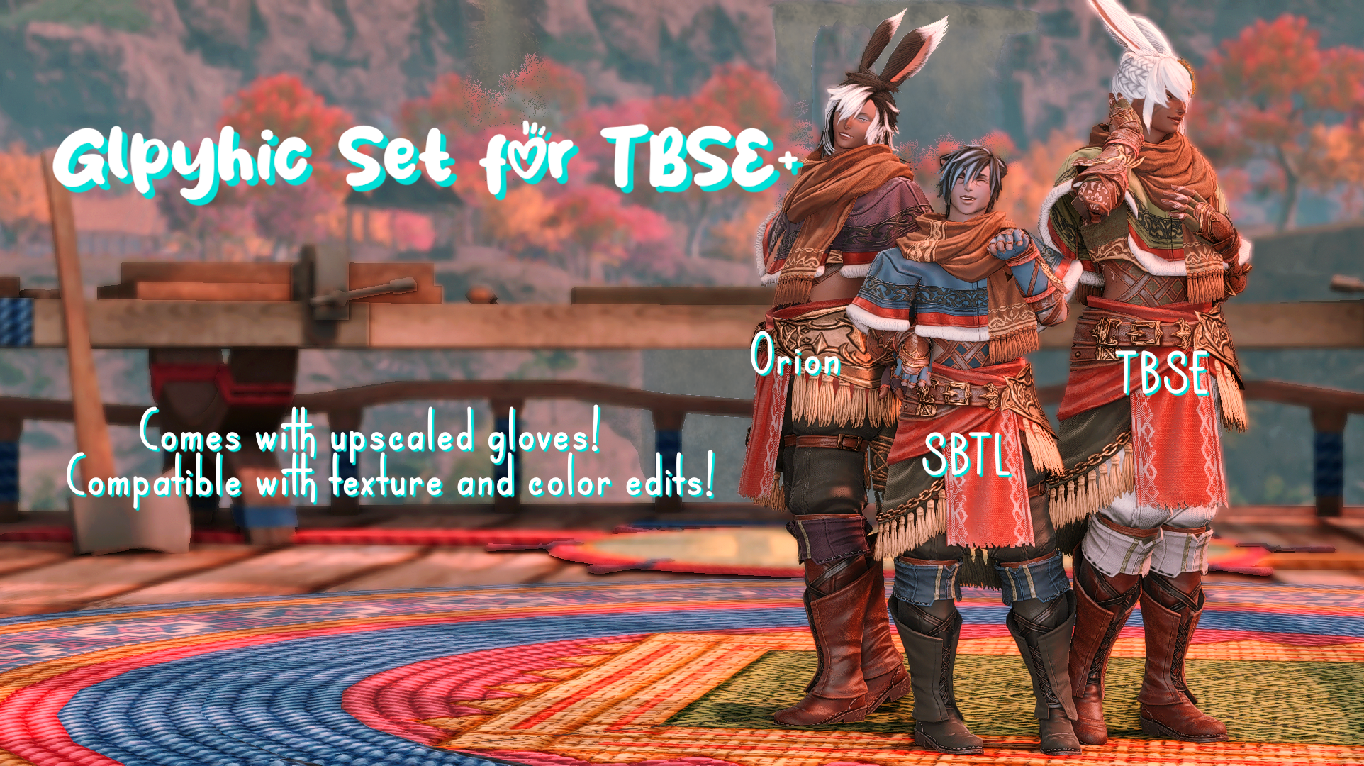 Glyphic Set for TBSE+ - The Glamour Dresser : Final Fantasy XIV Mods ...