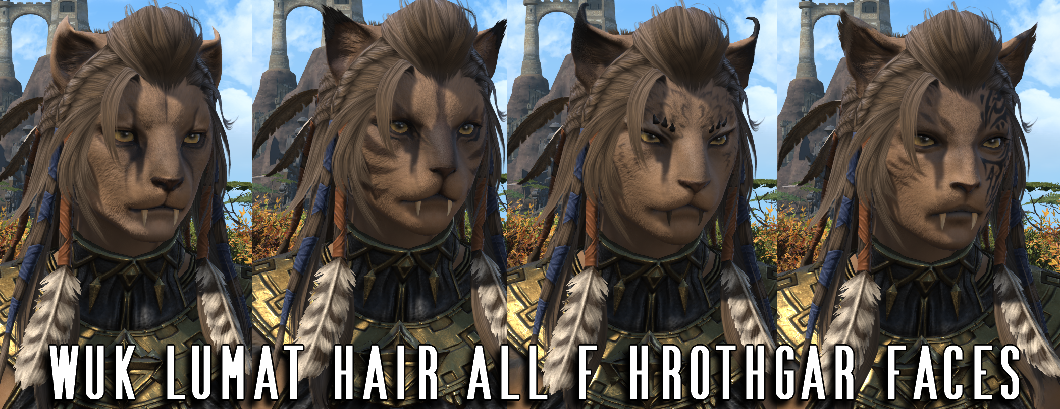 Wuk Lamat Hair Port, ALL F Hrothgar Faces! - The Glamour Dresser
