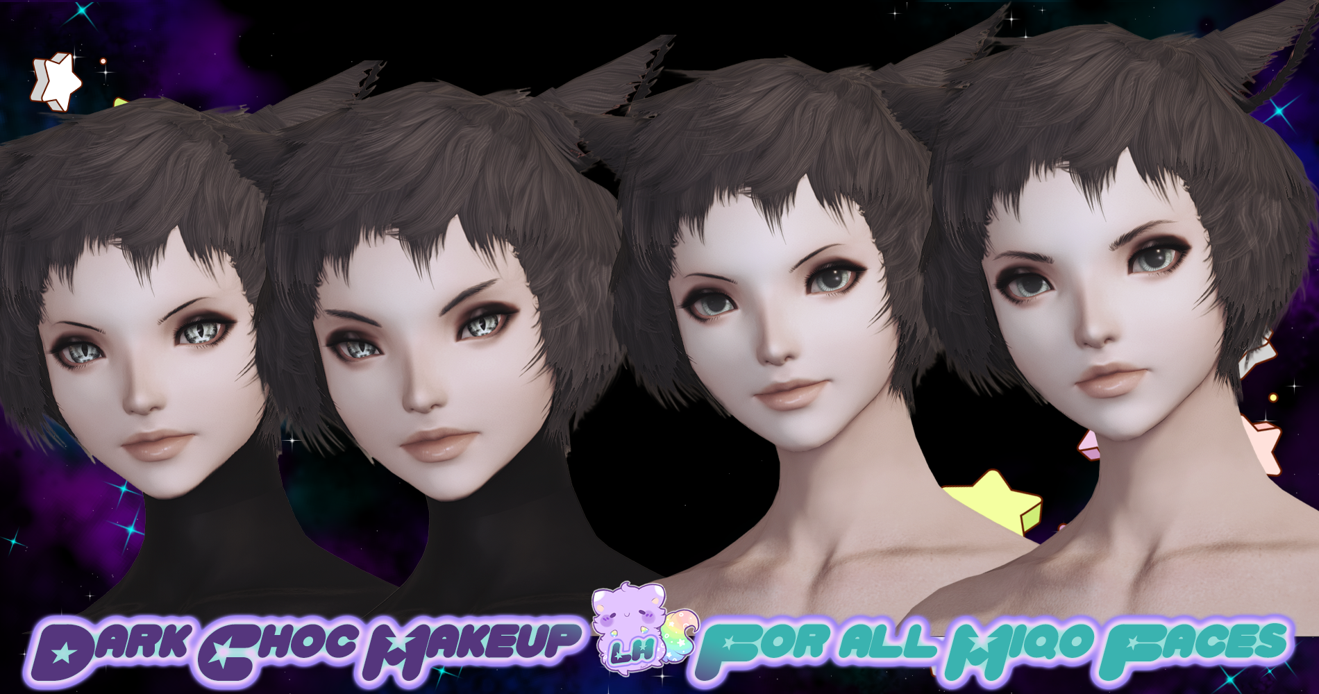Dark Choc - Miqo Make Up - The Glamour Dresser : Final Fantasy XIV Mods ...